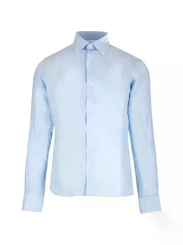 AL DUCA D’AOSTA 1902 Button-down Collar Linen Shirt