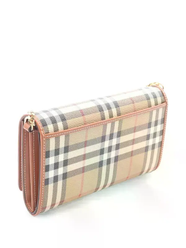 Burberry Nova Check Chain Clutch Bag - Neutrals