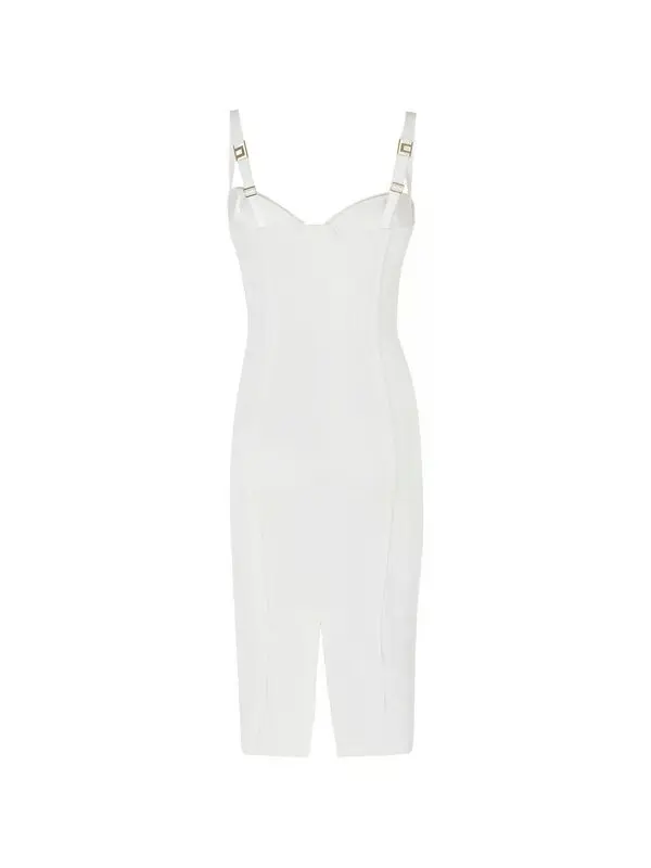 Elisabetta Franchi Corset-style Panelled Midi Dress