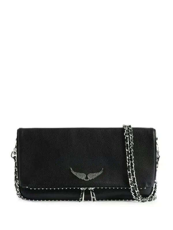 Zadig&Voltaire Rock Stud-embellished Shoulder Bag - Black