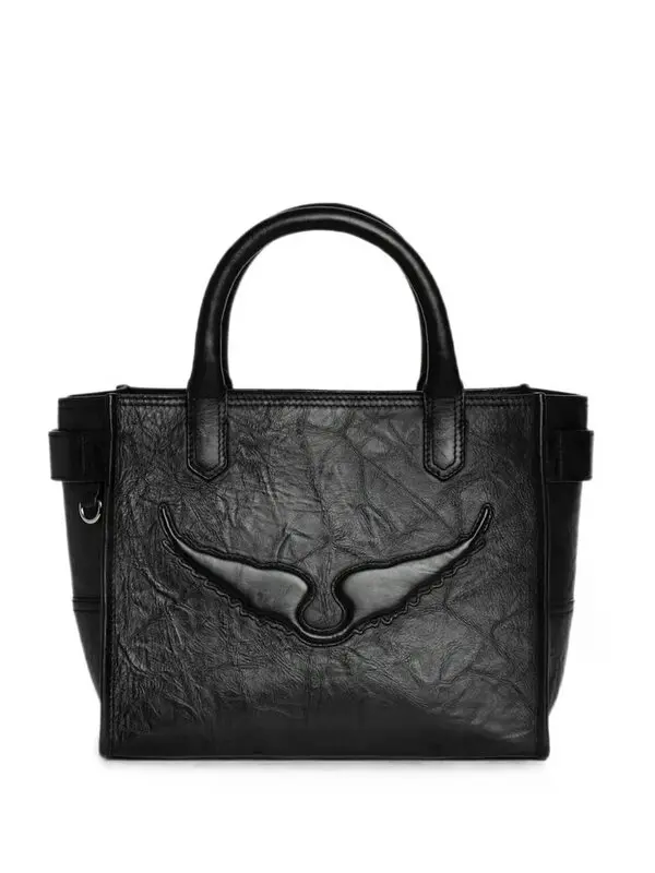 Zadig&Voltaire Small Angel Crinkled-effect Wings-patch Tote Bag
