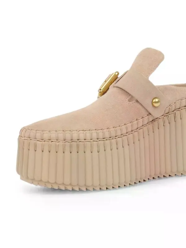 Chloé Nama Wedge Mules