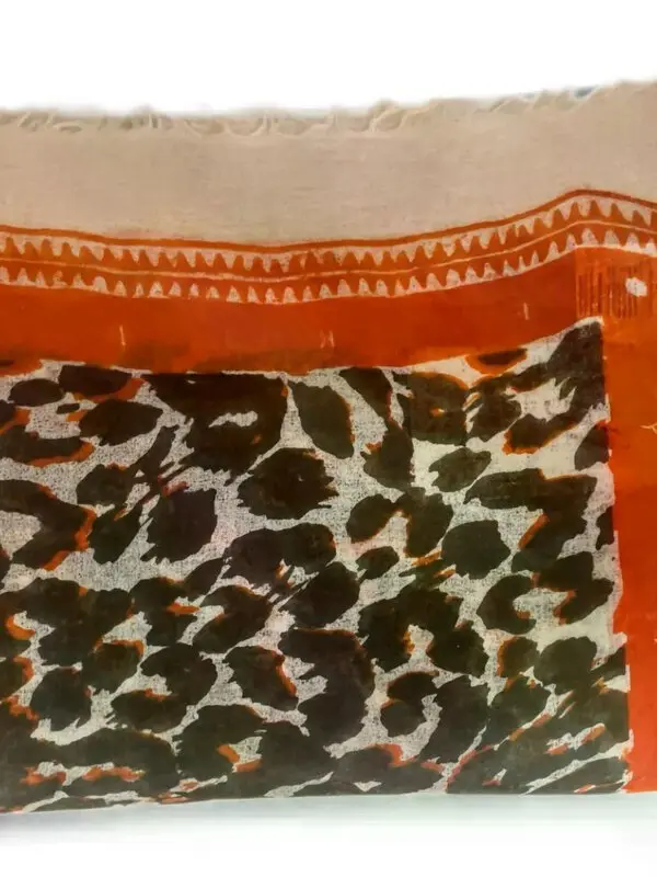FRIENDLY HUNTING Leopard-print Frayed Scarf