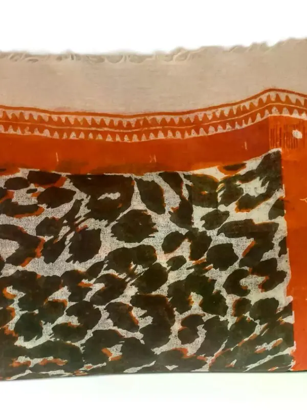 FRIENDLY HUNTING Leopard-print Frayed Scarf