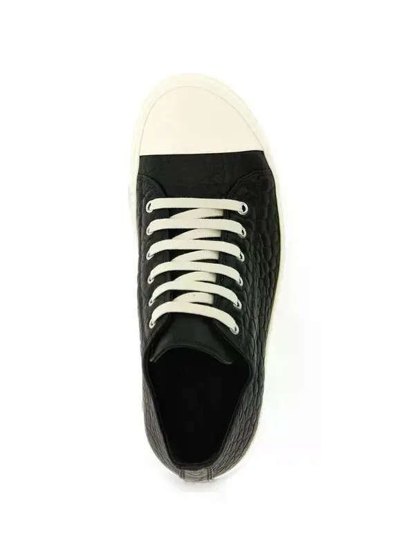 Rick Owens Textured Leather Sneakers
