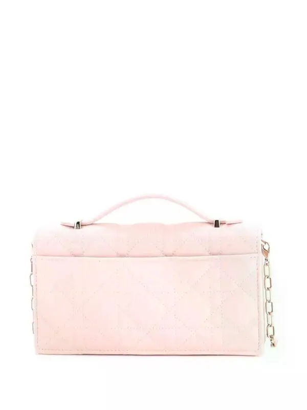 Dior Cannage Quilt Lambskin Mini Crossbody Bag - Pink