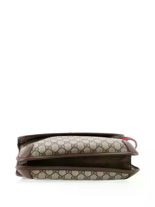 Gucci Gg Coated Canvas Medium Messenger Bag - Brown
