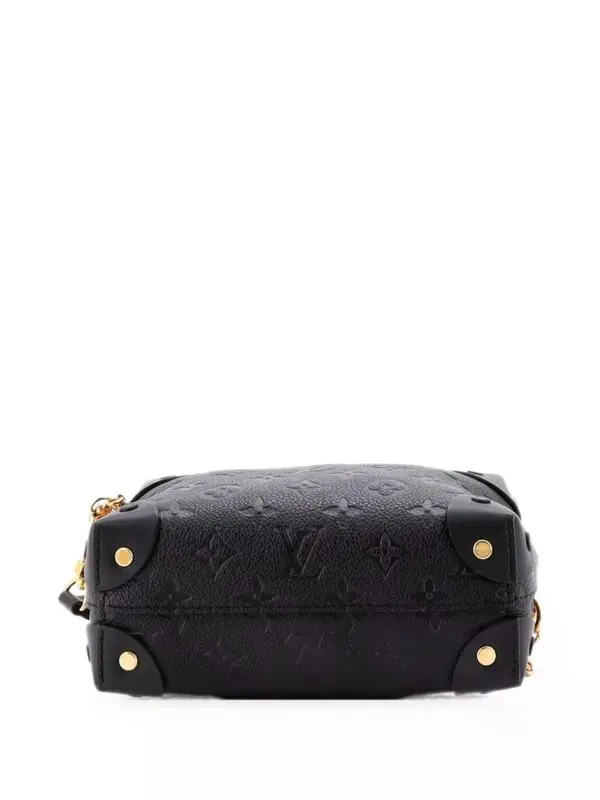 LOUIS VUITTON Petite Malle Souple Handbag In Monogram Empreinte Leather - Black
