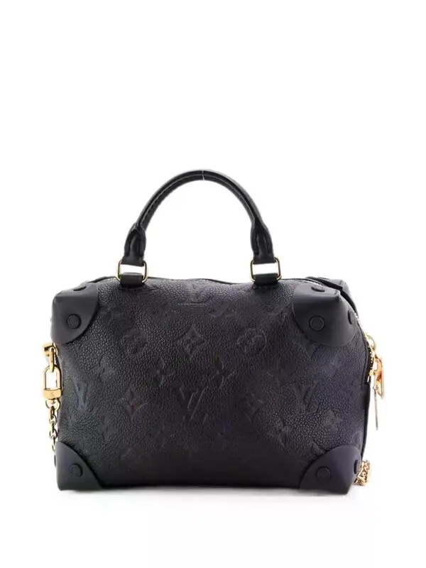 LOUIS VUITTON Petite Malle Souple Handbag In Monogram Empreinte Leather - Black