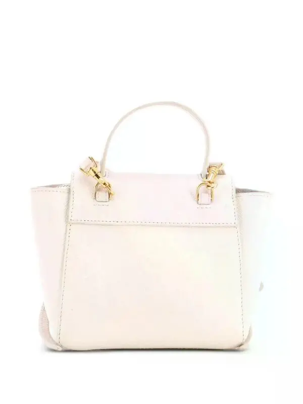 Celine Textured Leather Pico Belt Bag Shoulder Bag - White