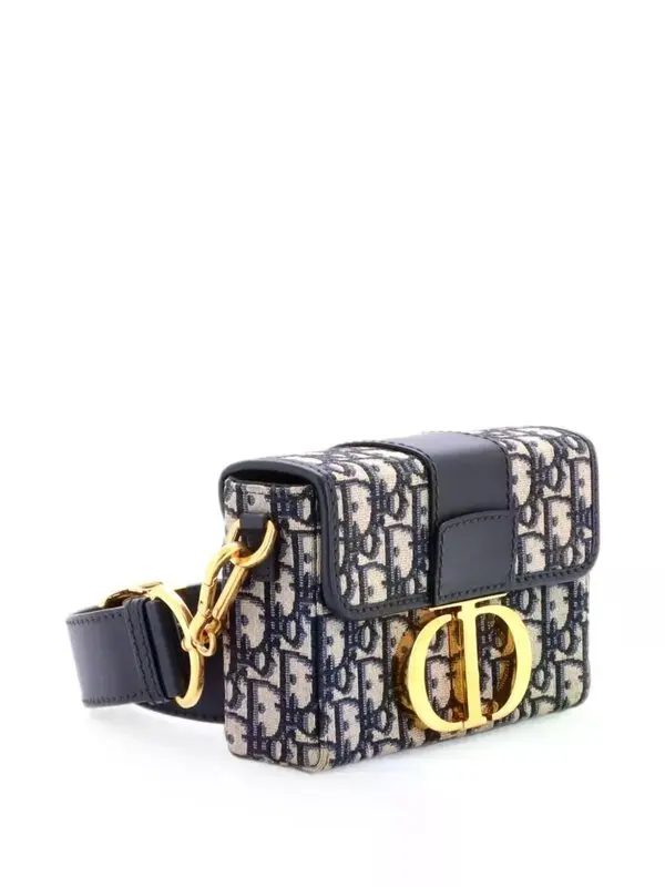 Dior 30 Montaigne Box Bag Oblique Canvas Crossbody Bag