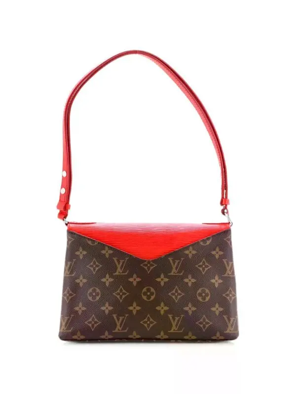 LOUIS VUITTON Saint Michel Shoulder Bag In Monogram Canvas And Epi Leather - Brown