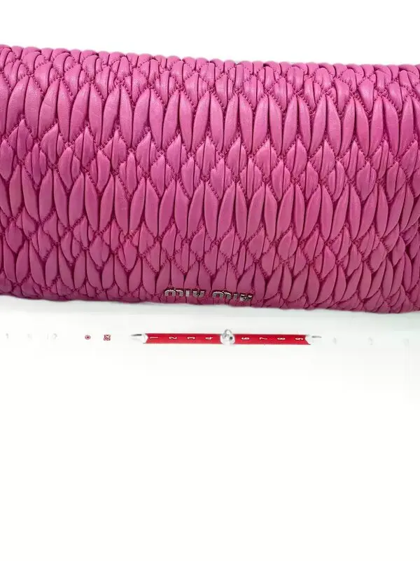 Miu Miu Nappa Crystal Matelassé Shoulder Bag