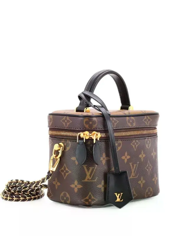 LOUIS VUITTON Vanity Handbag Reverse Monogram Canvas Pm Satchel