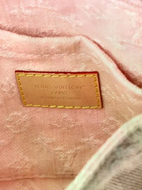 LOUIS VUITTON Sunset Handbag Remix Monogram Denim Clutch Bag