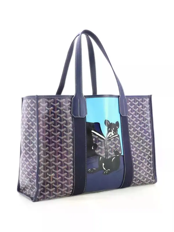 Goyard Villette Printed Coated Canvas Mm Tote Bag - Blue
