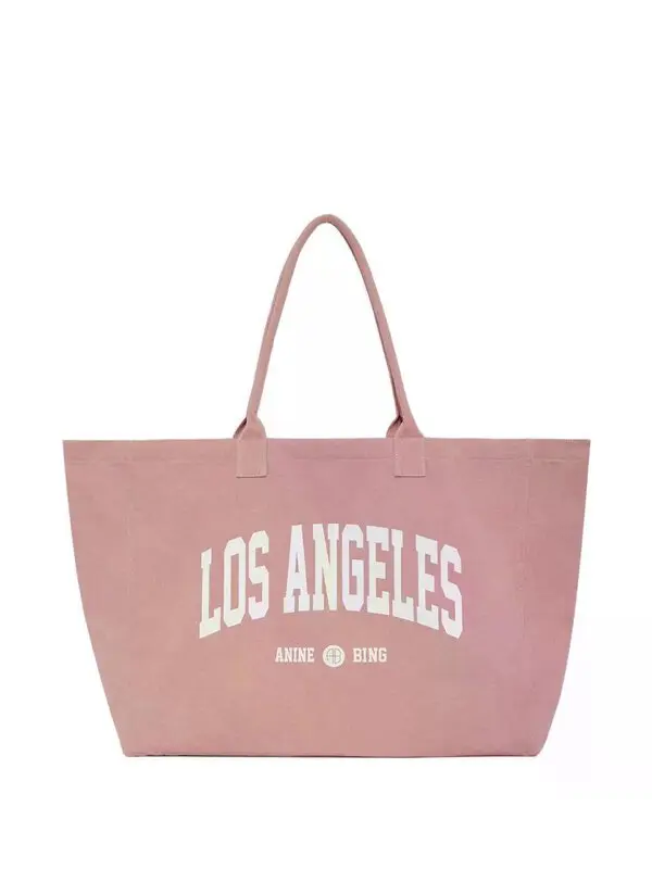 ANINE BING Leo Canvas Tote - Pink