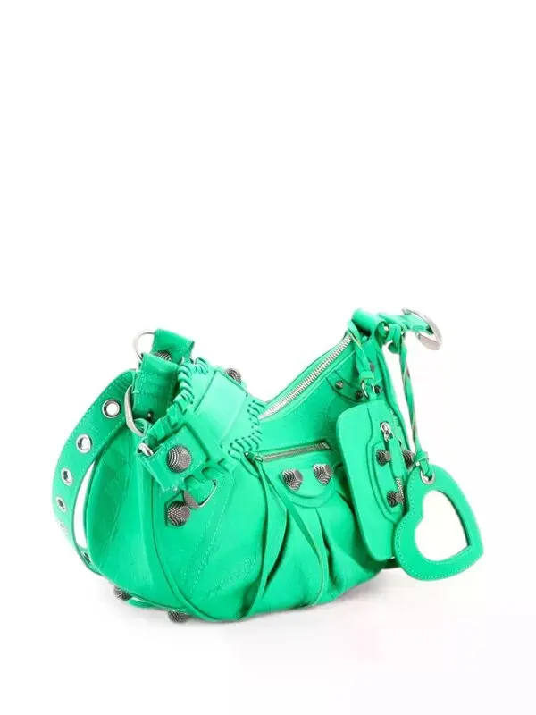 Balenciaga Le Cagole Giant Studs Shoulder Bag Leather Small Hobo Bag
