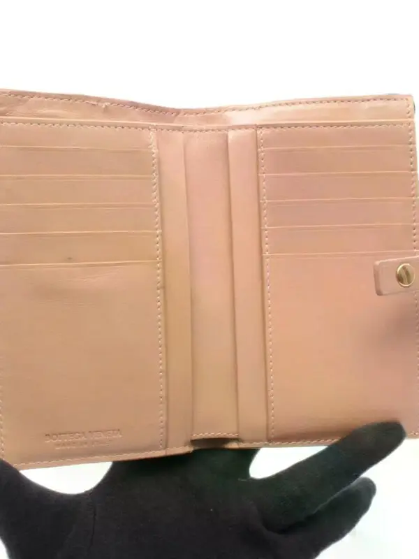 Bottega Veneta 2000s Intrecciato Bi-fold Leather Wallet