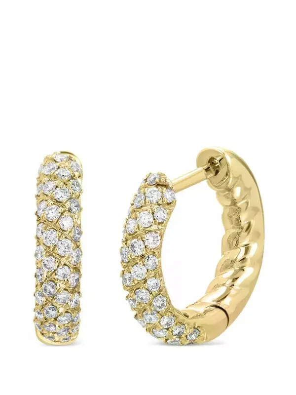 ANITA KO Small Zoe Diamond Huggie Earrings - Gold