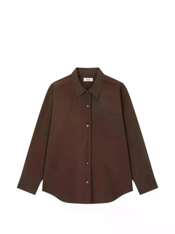 STUDIO TOMBOY Chest-pocket Button-down Cotton Shirt