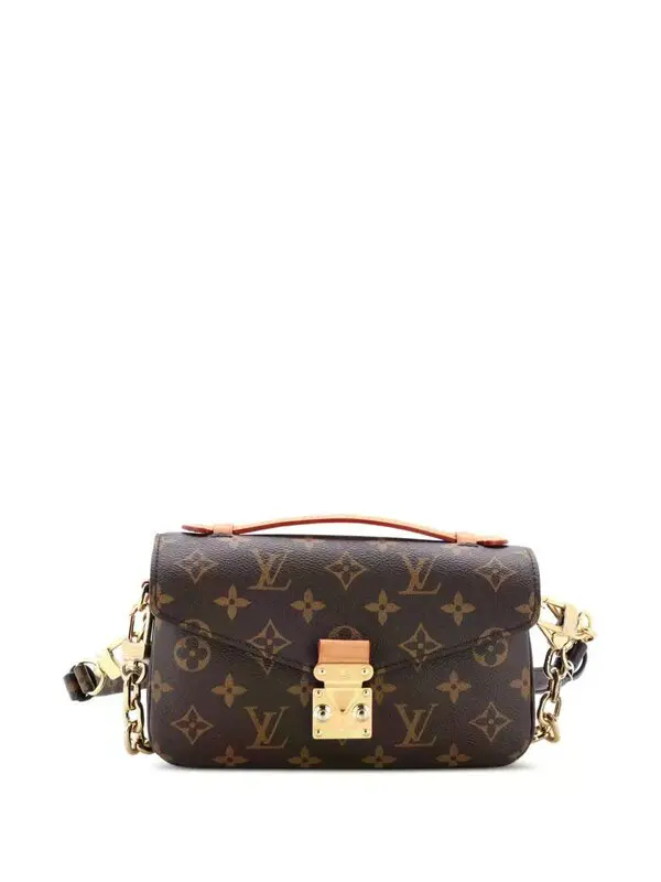 LOUIS VUITTON Monogram Canvas Pochette Metis East West Crossbody Bag - Brown