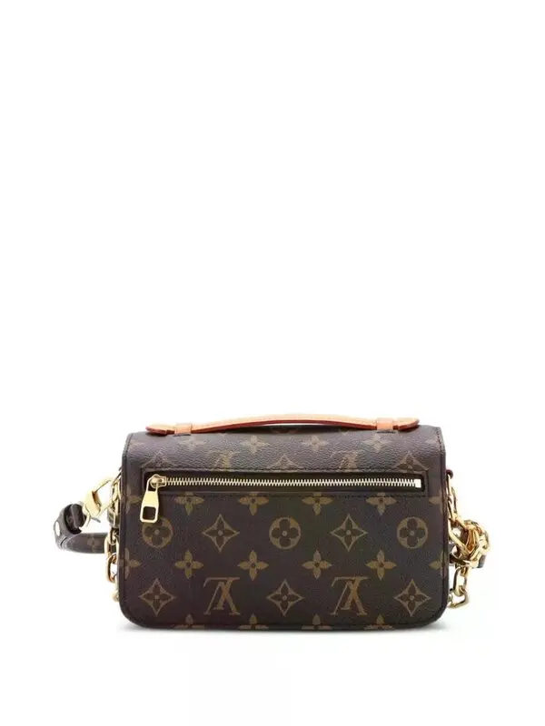 LOUIS VUITTON Monogram Canvas Pochette Metis East West Crossbody Bag - Brown