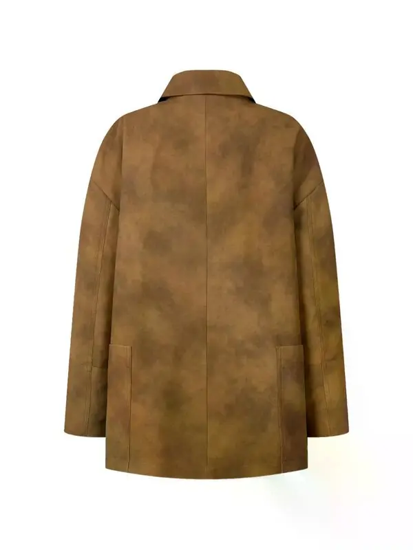 STUDIO TOMBOY Button-down Long-sleeve Faux-suede Jacket