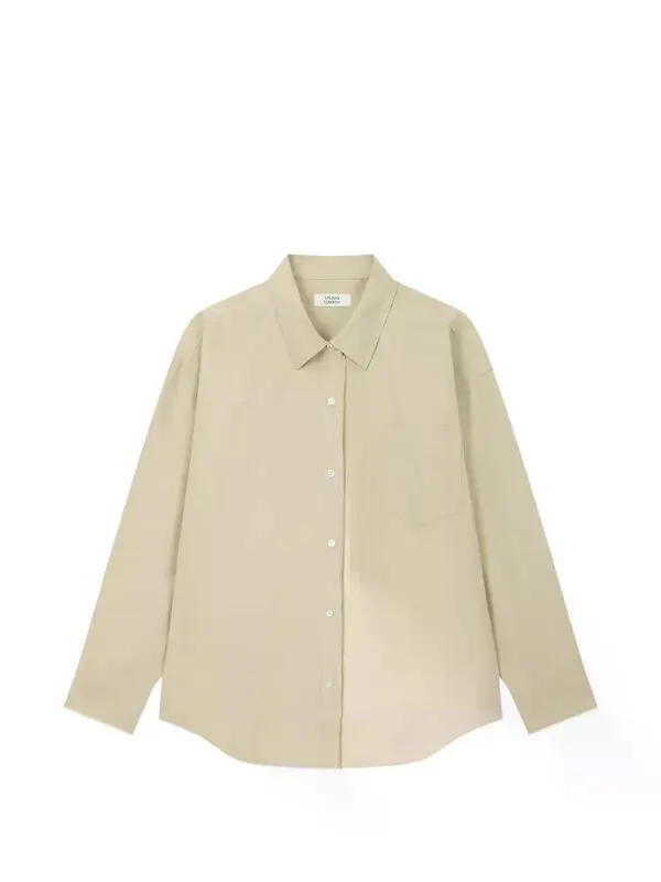 STUDIO TOMBOY Button-down Chest-pocket Cotton Shirt