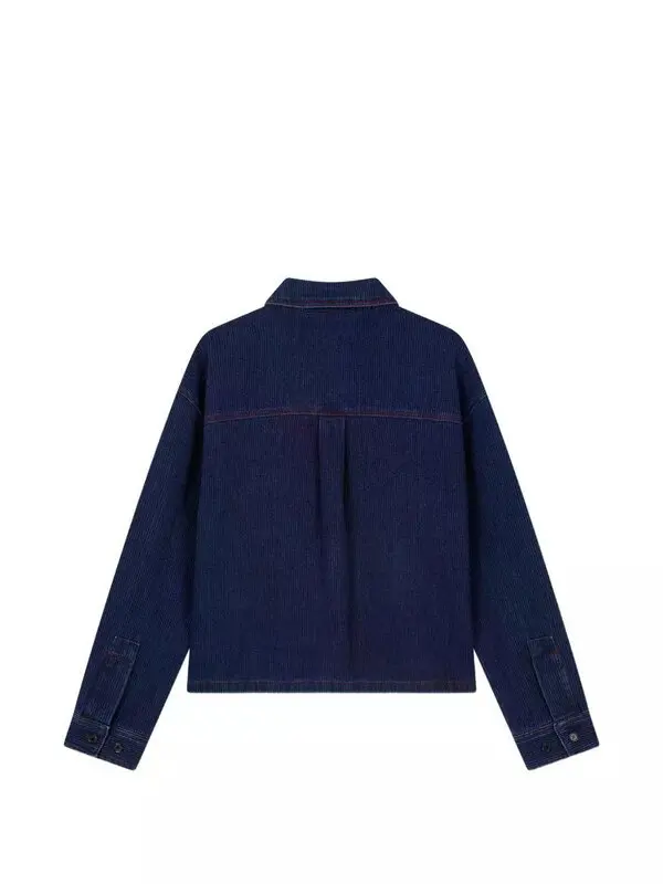 STUDIO TOMBOY Corduroy-texture Denim Shirt