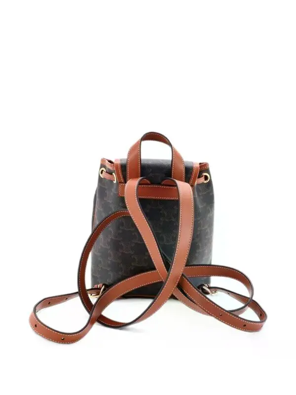 Celine Folco Triomphe Coated Canvas Mini Backpack