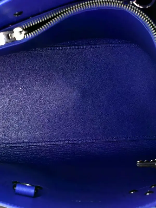 Saint Laurent Crocodile Embossed Leather Small Satchel