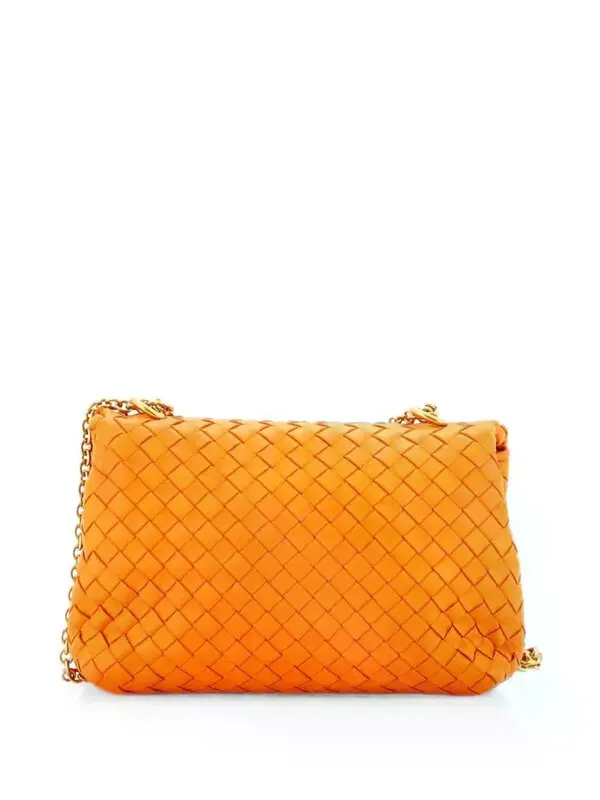 Bottega Veneta Olimpia Intrecciato Nappa Baby Crossbody Bag - Orange