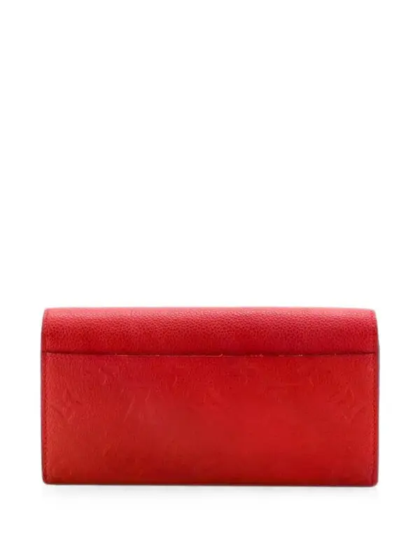 LOUIS VUITTON Sarah Wallet Nm Monogram Empreinte Leather Small Wallets - Red