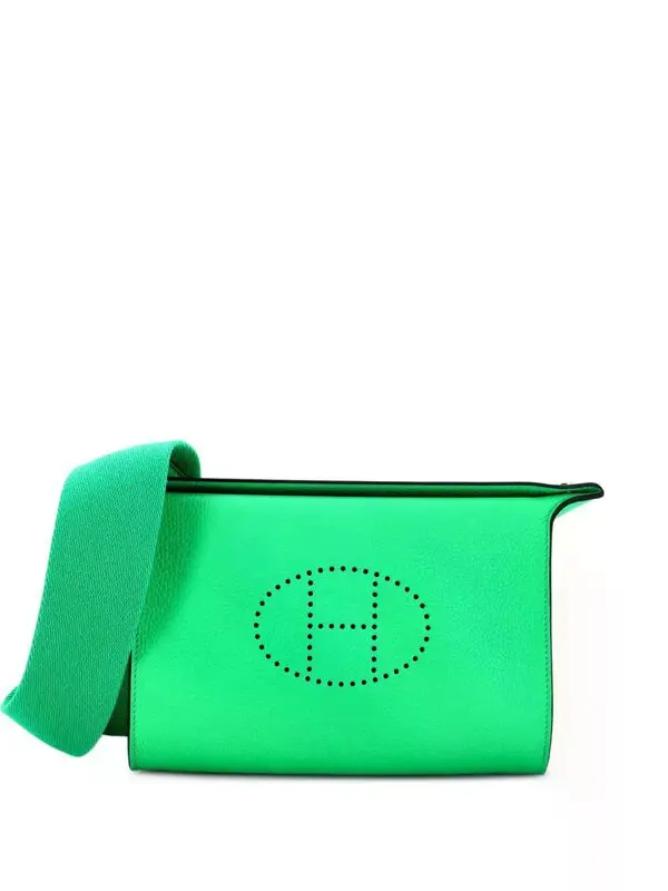 Hermès Togo Videpoche Crossbody Bag - Green