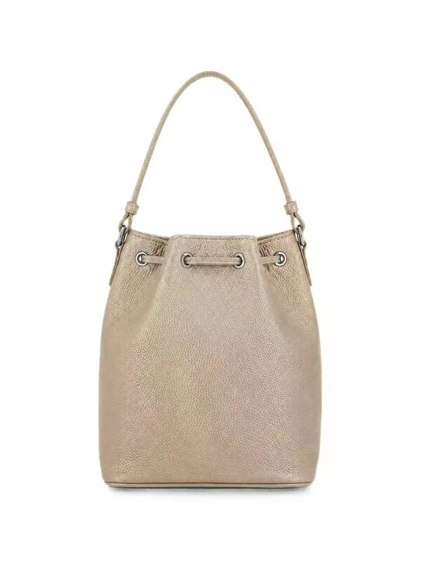 LA ROSE Drawstring Zip Bucket Bag