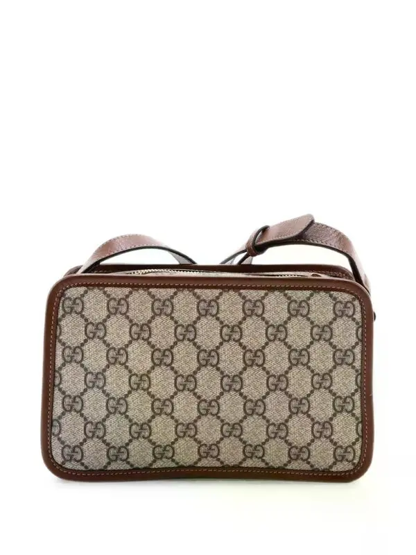 Gucci Gg Coated Canvas Mini Camera Bag - Brown