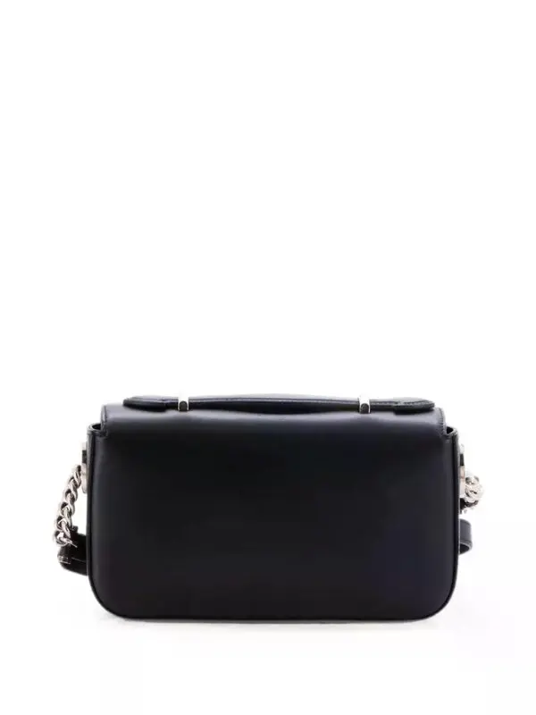 Gucci Petite Gg Flap Leather Mini Shoulder Bag - Black