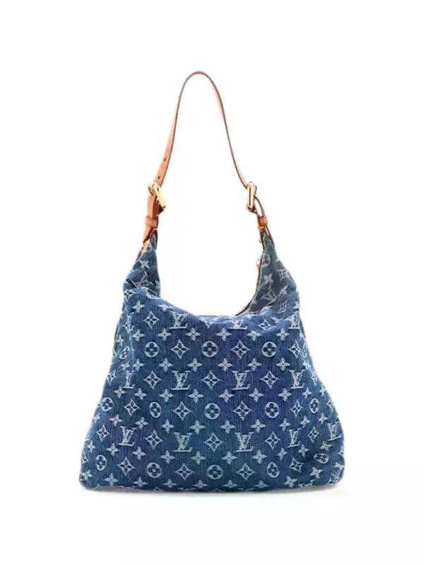 LOUIS VUITTON Baggy Handbag Denim Gm Shoulder Bag - Blue