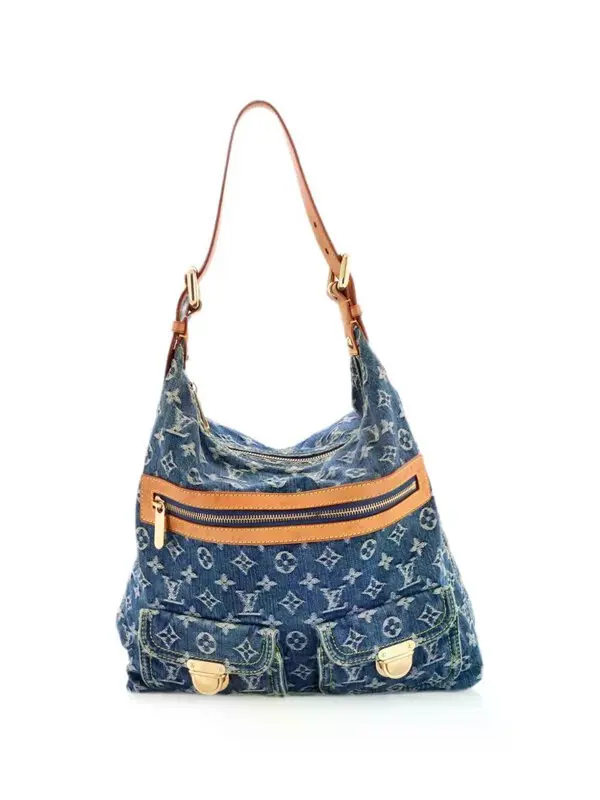 LOUIS VUITTON Monogram Denim Gm Shoulder Bag - Blue