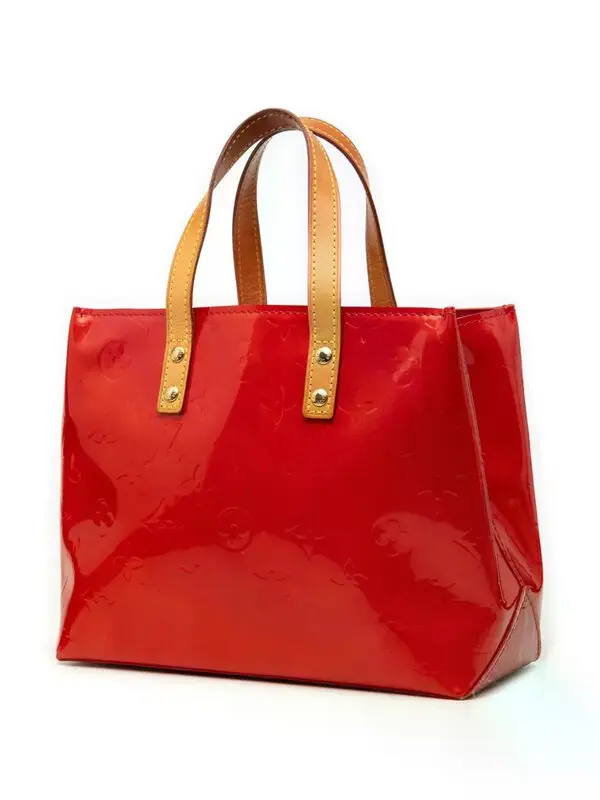 LOUIS VUITTON 2003 Monogram Vernis Reade Pm Handbag - Red