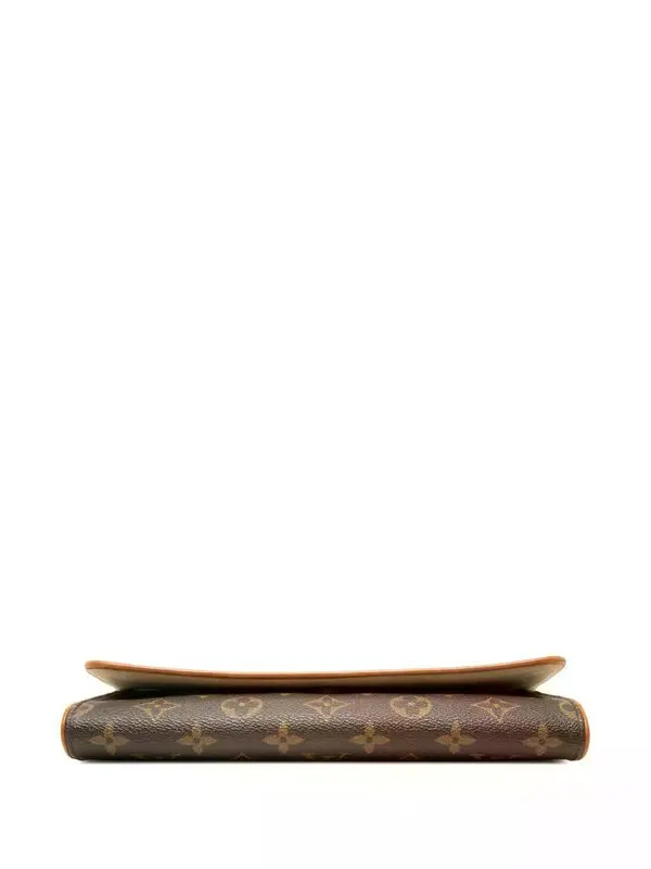 LOUIS VUITTON Monogram Pochette Twin Gm Crossbody Bag - Brown