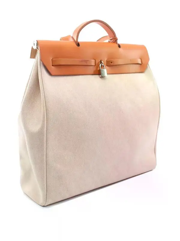Hermès 1999 Toile H Herbag Mm Satchel