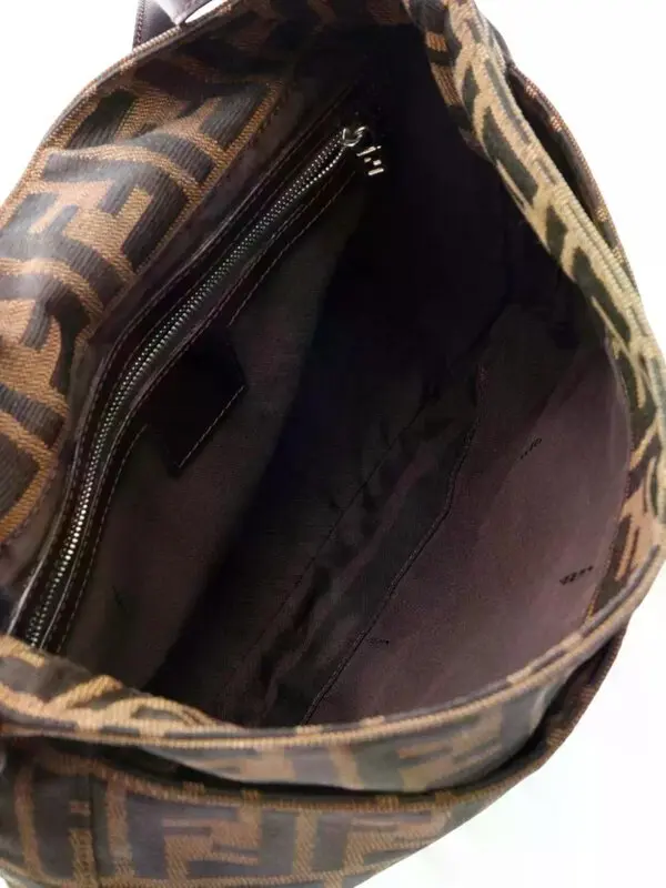 Fendi Zucca Canvas Shoulder Bag