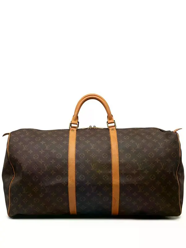 LOUIS VUITTON 1992 Keepall 60 Monogram Travel Bag - Brown