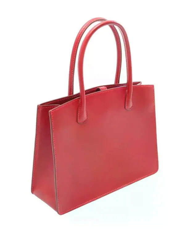 Hermès 2002 Box Calf White Bus Tpm Tote Bag
