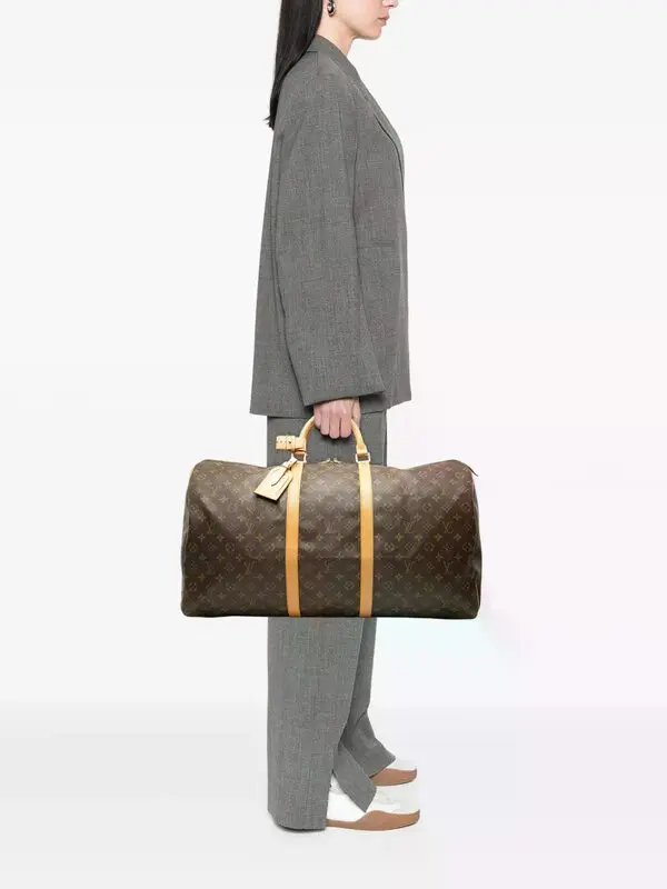 LOUIS VUITTON Monogram Keepall 60 Travel Bag