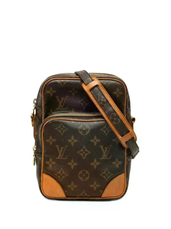 LOUIS VUITTON 2003 Monogram Amazone Crossbody Bag - Brown