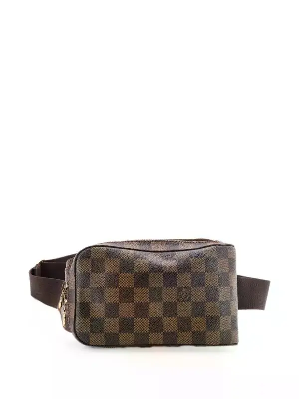 LOUIS VUITTON Geronimos Damier Ebene Waist Bag - Brown