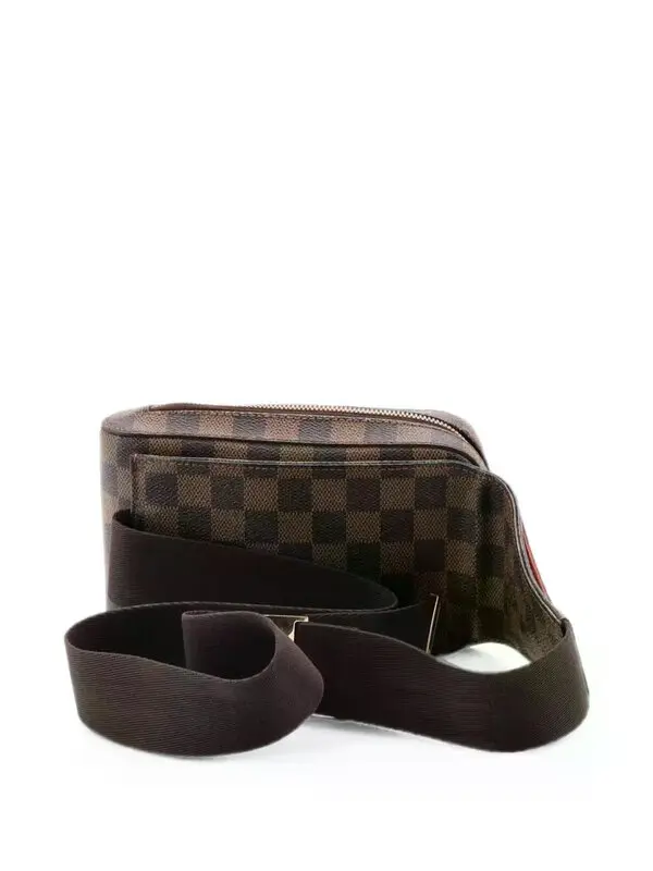 LOUIS VUITTON Geronimos Damier Ebene Waist Bag - Brown
